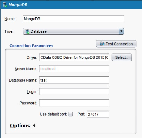 MongoDB in Jitterbit Design Studio